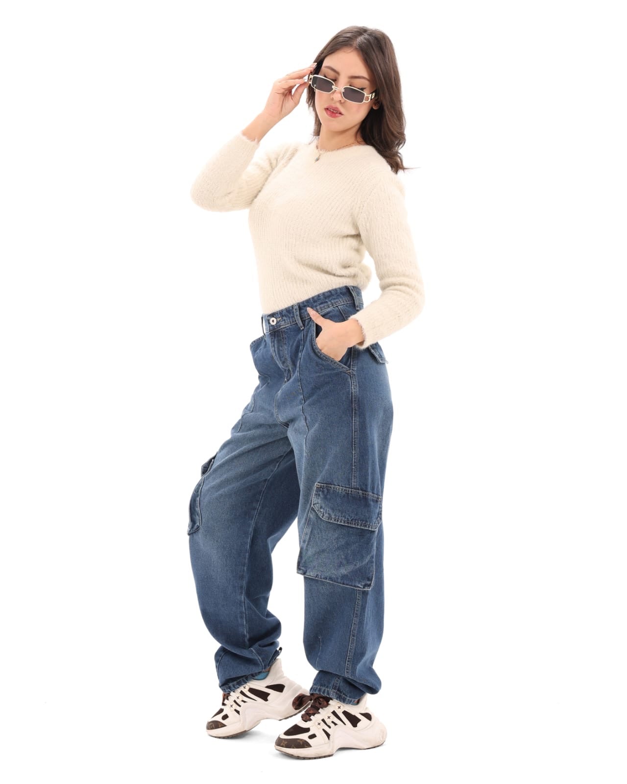 Cargo balloon blue jeans – VAVA